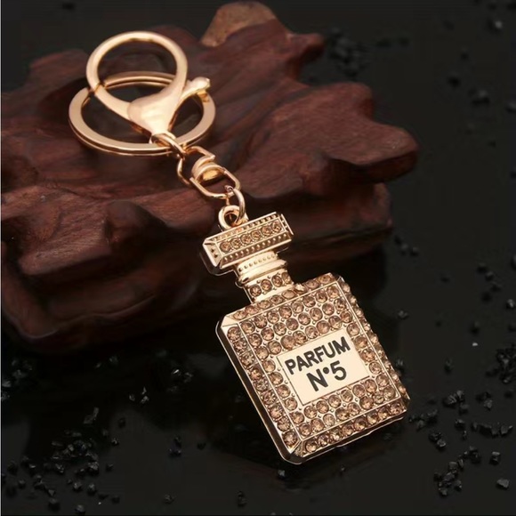 Accessories | New Rhinestone Perfume Bottle Keychain Bag Charm | Poshmark